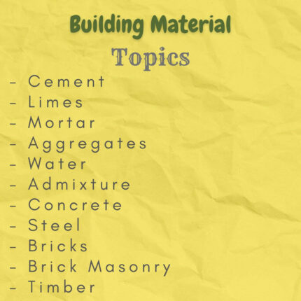 Building Material Notes PDF | Study Material for Civil Engineering