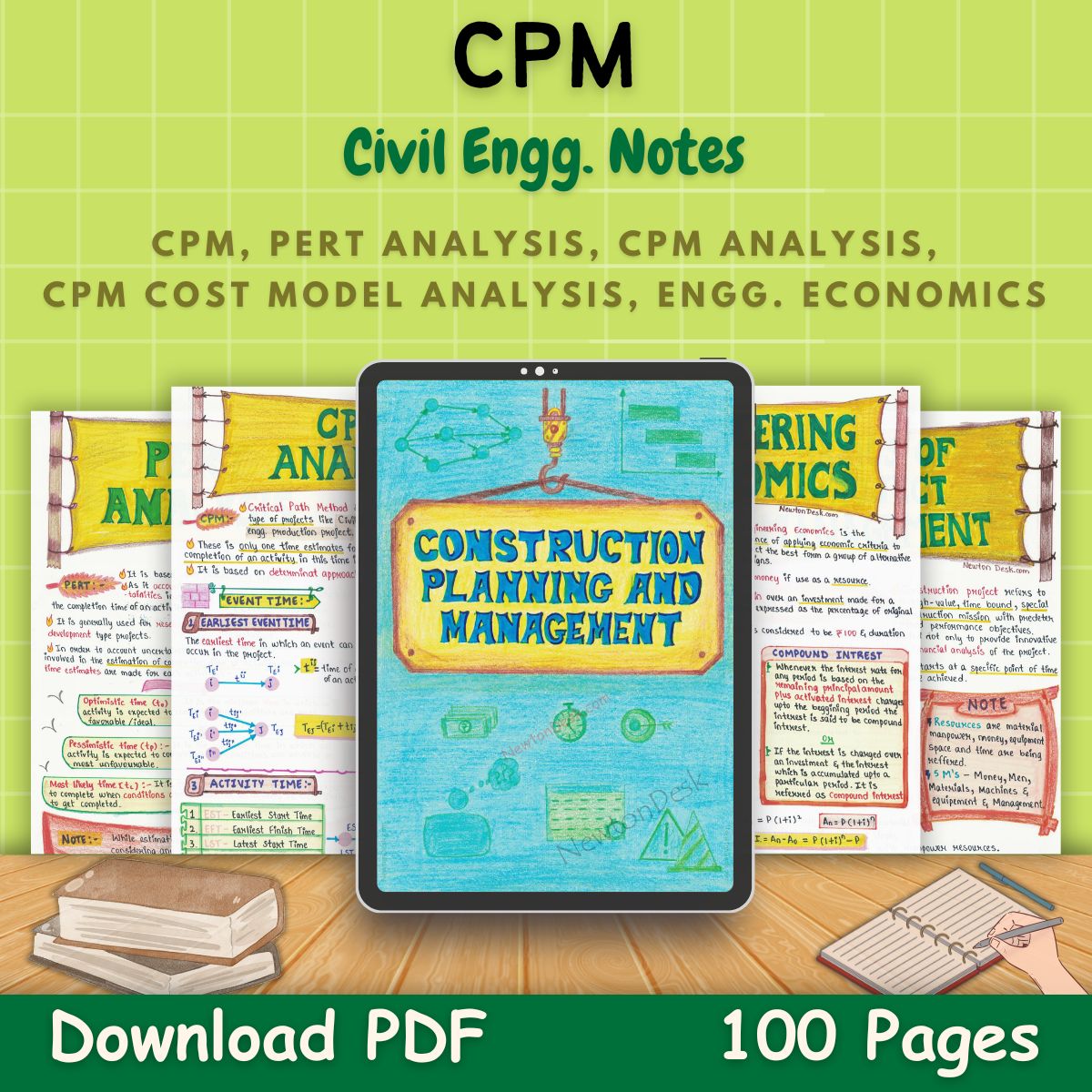 Construction Planning & Management Notes - Buy CPM Notes PDF