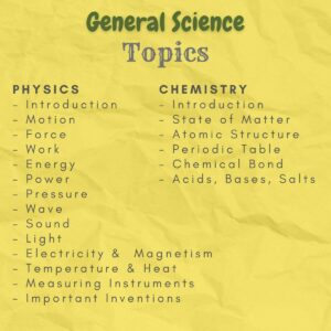 General Science Notes PDF | General Science Handwritten Notes
