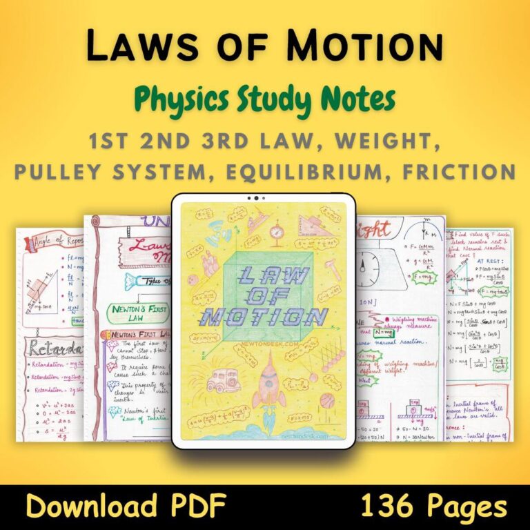 Best Aesthetic Physics Notes | PDF | High School Study Guides - NewtonDesk