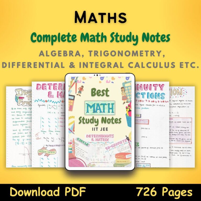 Best Aesthetic Math Notes | PDF | High School Study Guides - NewtonDesk
