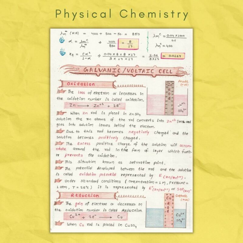 Physical Chemistry Notes - Download Physical Chemistry Notes