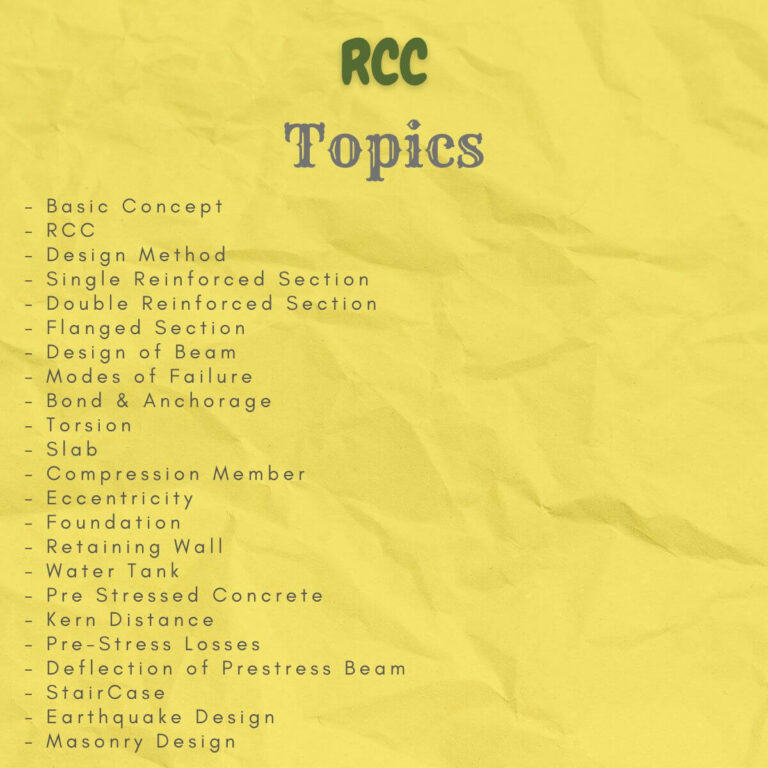 RCC Notes PDF - Reinforced Cement Concrete Handwritten Notes