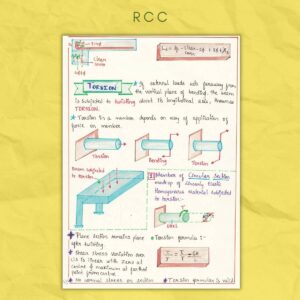 RCC Notes PDF - Reinforced Cement Concrete Handwritten Notes