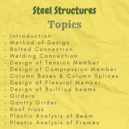 Design Of Steel Structures Notes - DSS Notes PFD Download