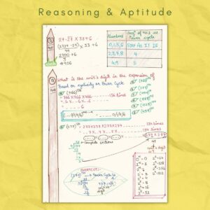 Aptitude Notes - Boost Your Skills with Handwritten Study Material