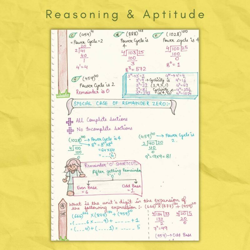 Aptitude Notes - Boost Your Skills with Handwritten Study Material