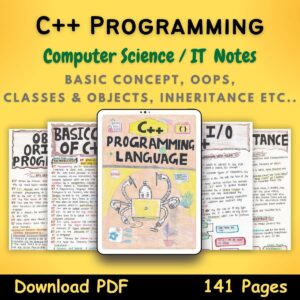 C++ OOPs Programming (Cpp) Color Handwritten Notes [PDF] - NewtonDesk