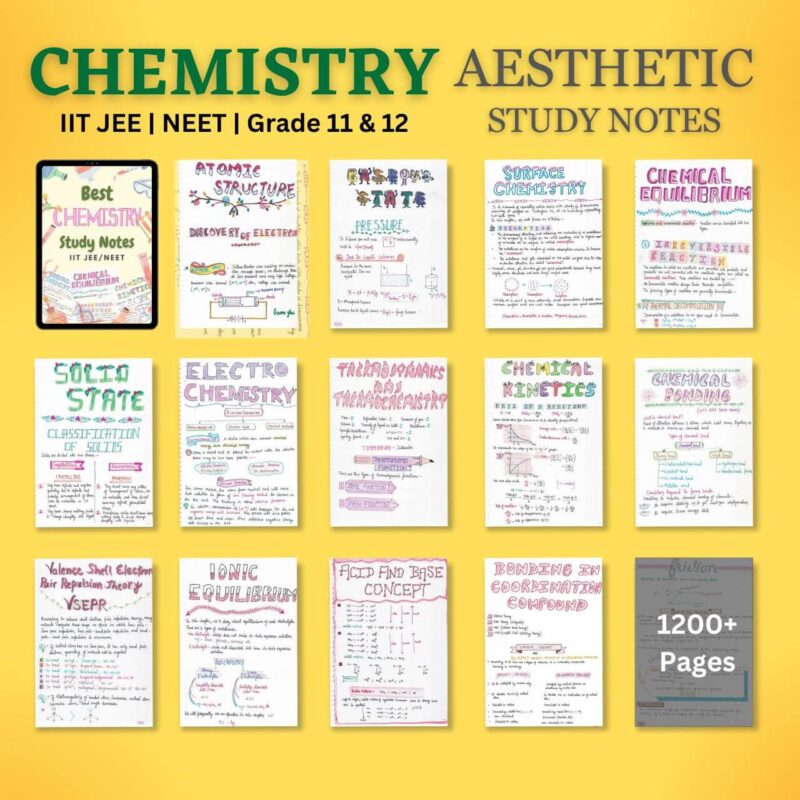 Complete Chemistry Color Handwritten Notes [PDF] JEE | NEET - NewtonDesk