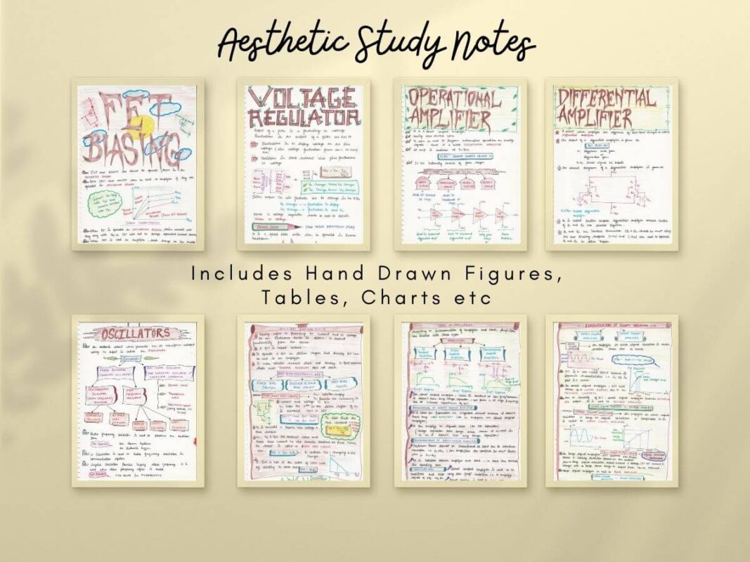 Analog Electronics | Aesthetic Study Notes | For BTech, FE, STEM ...