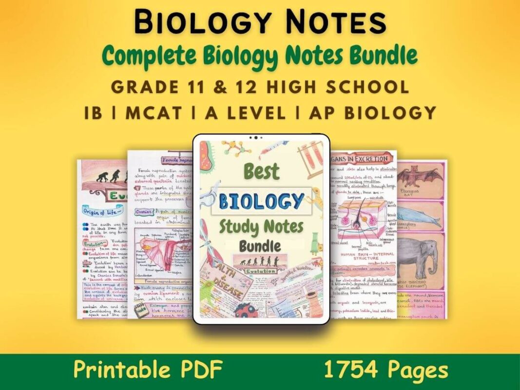 Complete Biology Aesthetic Notes Bundle (Special Edition) [PDF ...