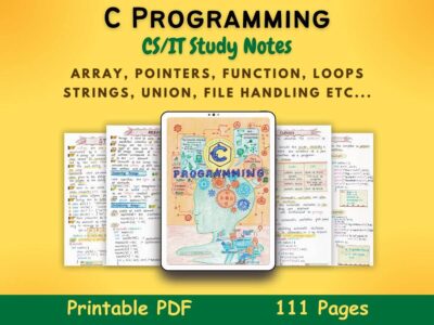 C Programming Language Aesthetic Study Notes [PDF] - NewtonDesk