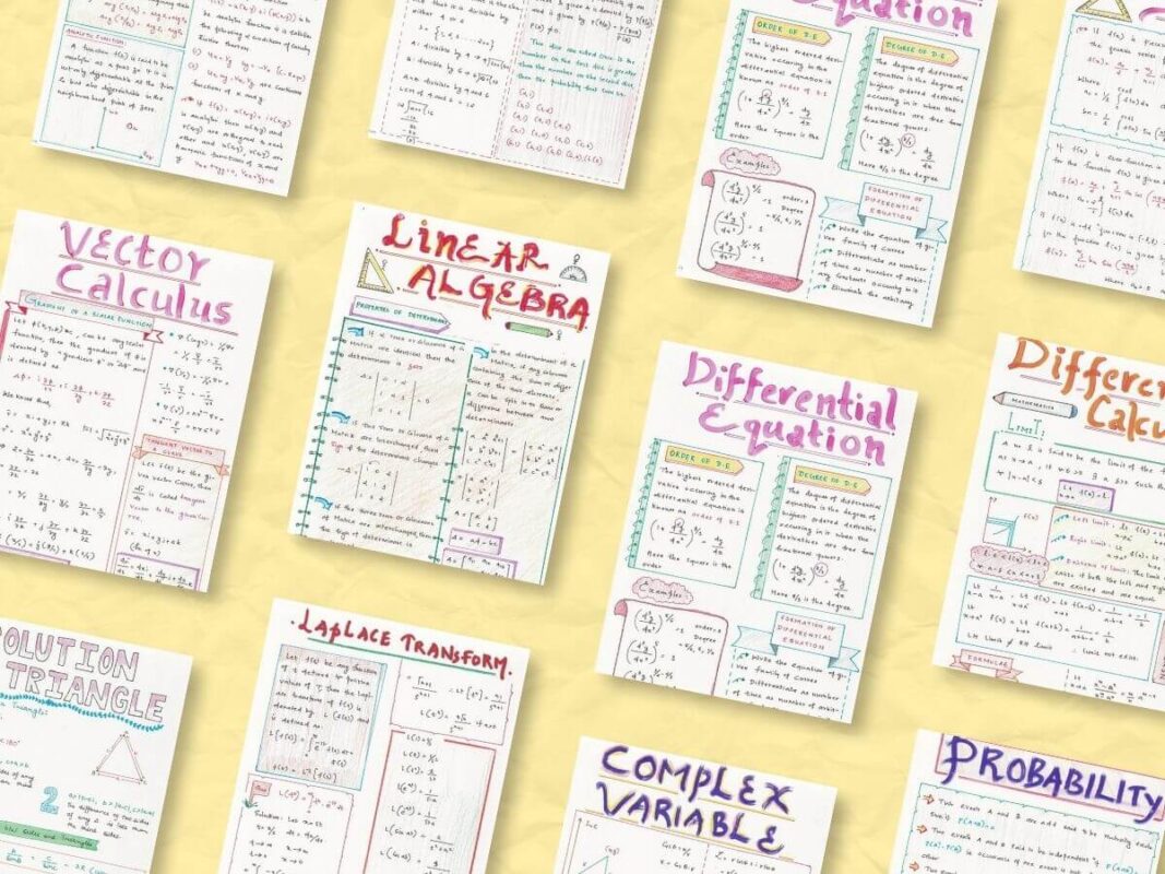 Engineering Mathematics | Aesthetic Study Notes | For BTech, FE, STEM ...