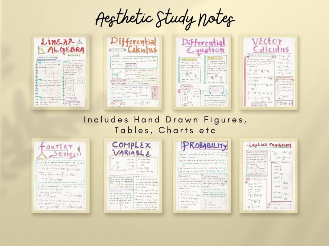 Engineering Mathematics | Aesthetic Study Notes | For BTech, FE, STEM ...