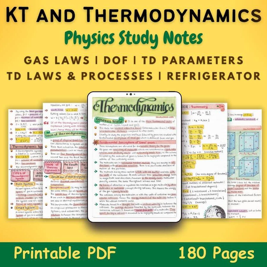 Cl 11 Physics Kinetic Theory Notes Pdf - Infoupdate.org