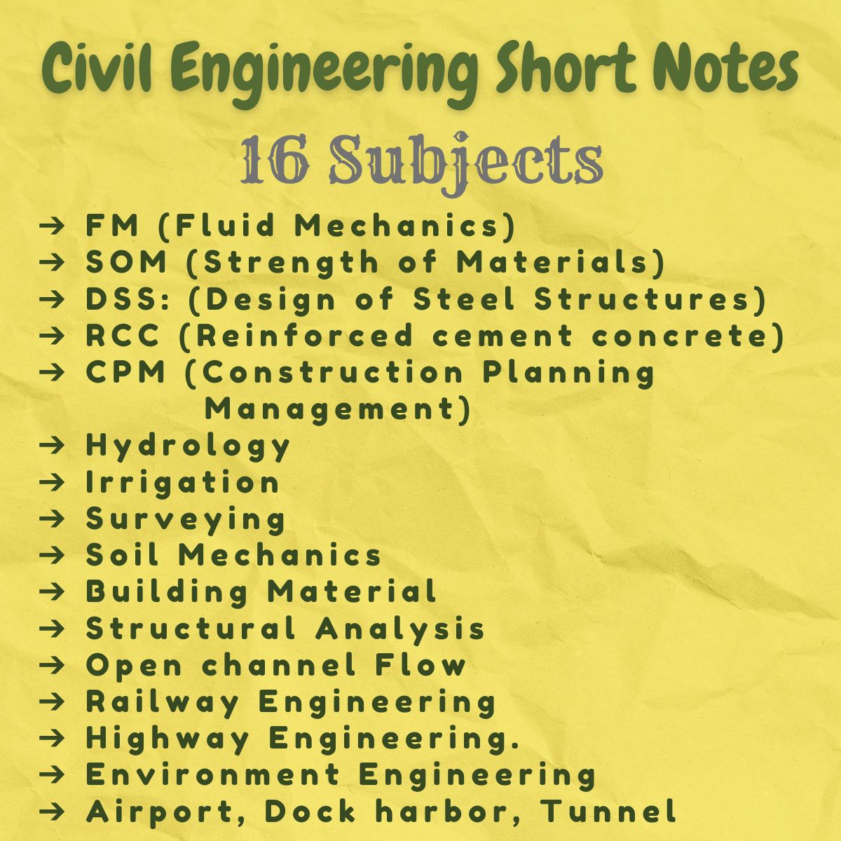 Civil Engineering Notes - Download Basic Civil Engg Notes PDF